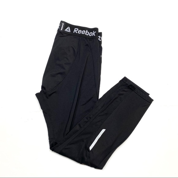 Reebok | Pants | Reebok Black Full Length Compression | Poshmark